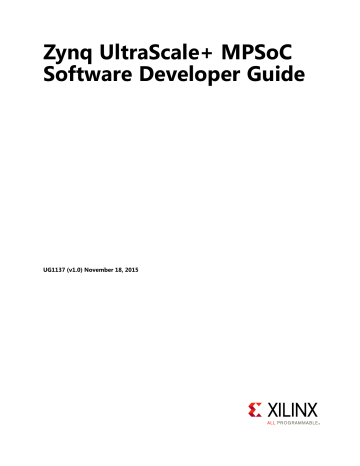 Zynq UltraScale+ MPSoC Software Developer Guide | Manualzz