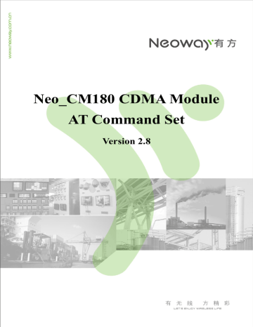 CDMA Module CM180 AT Command Set | Manualzz