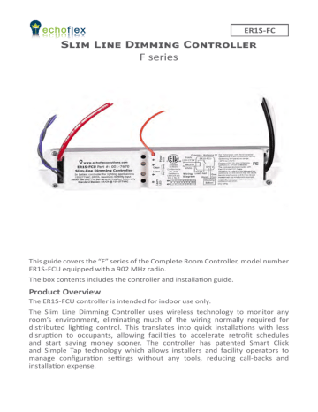 Echoflex Dimming Controller F ER1S-FCU Installation Guide | Manualzz