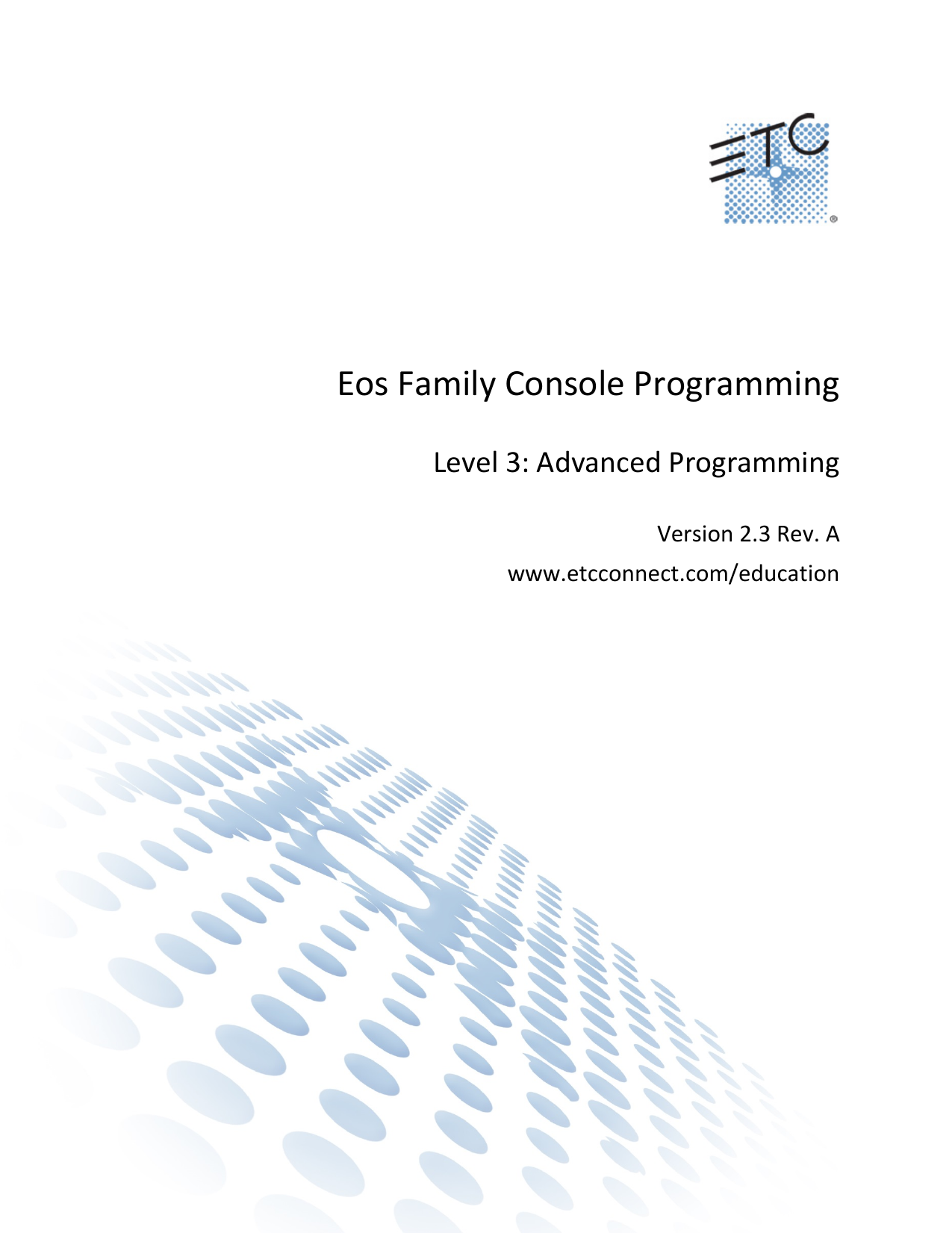 Eos-Family v2.3 Level 3 Workbook | Manualzz