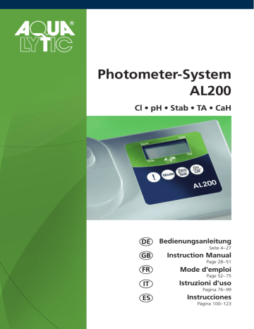 AquaLytic AL200 Instruction Manual | Manualzz