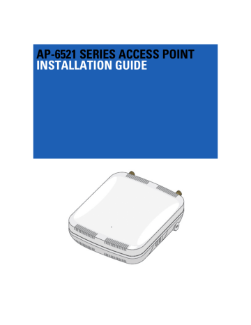 Zebra AP6521 Installation guide | Manualzz