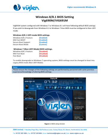 Viglen Vig690M/VIG691M Motherboard BIOS Settings Information | Manualzz
