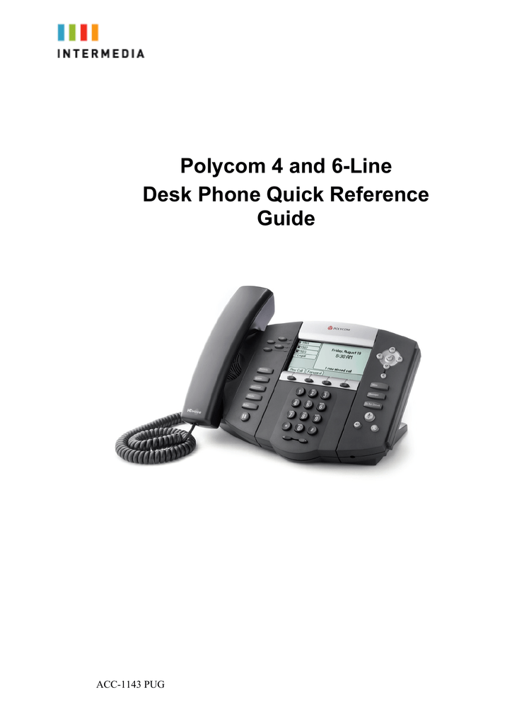 Polycom 6-Line Phone Quick Reference Manual | Manualzz