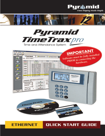 Pyramid TIMETRAX EZ Quick start manual | Manualzz