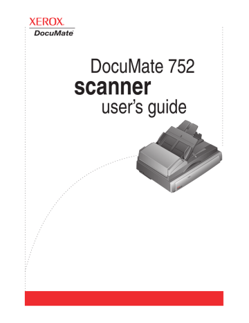 Xerox DocuMate 752 Scanner User's Guide | Manualzz