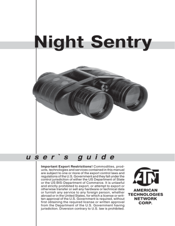 Night Sentry User's Guide | Manualzz