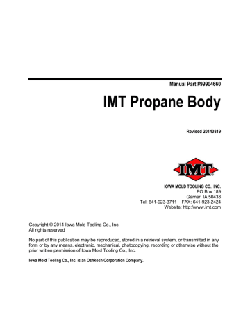 IMT Propane Body Manual | Manualzz
