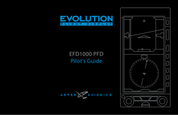 Aspen Avionics Evolution EFD1000 PFD Pilot's Manual | Manualzz