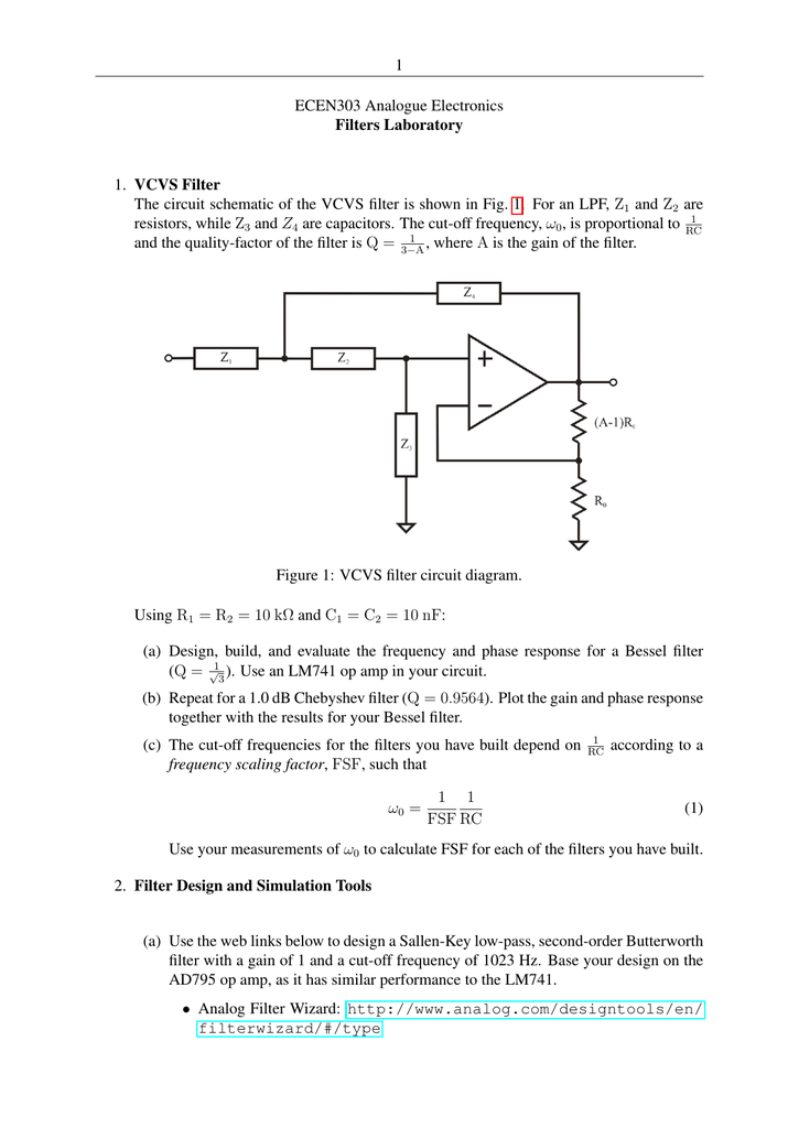 Active Filters Circuit Diagrams