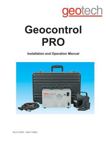 Geotech Geocontrol PRO Installation and Operation Manual | Manualzz