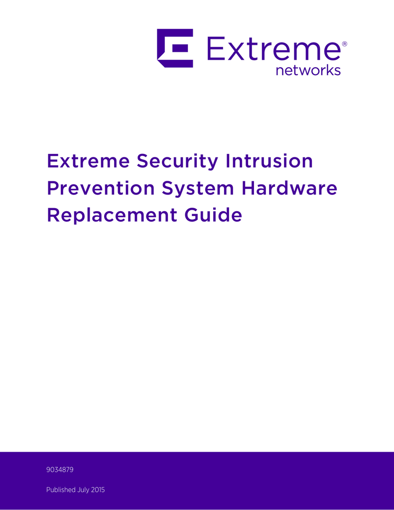 Extreme Networks Security Threat Protection Guide | Manualzz