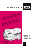 HATZ Diesel engine 1B 20, 1B 30, 1B 40 Instruction Book | Manualzz