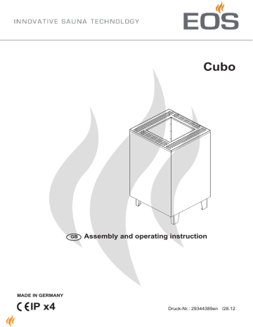 EOS Cubo Assembly and operating instruction | Manualzz