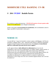 Baofeng UV-5R - User manual, User Guide, Owner's manual