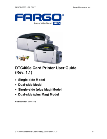 Fargo DTC400e User manual | Manualzz