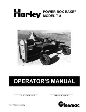 Harley Power Box Rake T-8 Operator's Manual | Manualzz