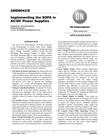 AC/DC Power Supply NCP1205 Application Note | Manualzz