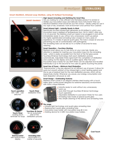 Sterilizer SMART-SteriMAX Specification | Manualzz