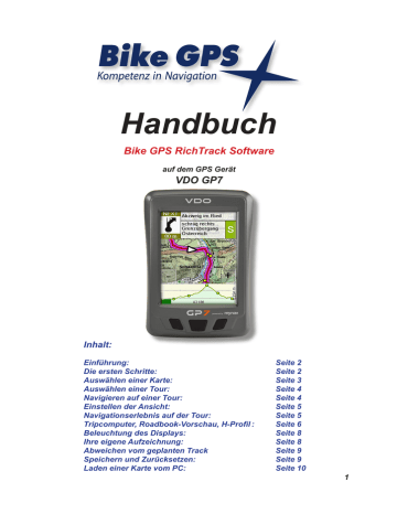Bike GPS RichTrack GP7 Handbuch | Manualzz