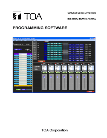 TOA 9000M2 Series Amplifier Instruction Manual | Manualzz