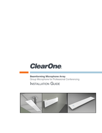 ClearOne Beamforming Microphone Installation guide | Manualzz