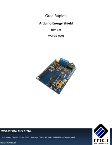 Escudo de Energía Arduino Energy Shield Guía rápida | Manualzz