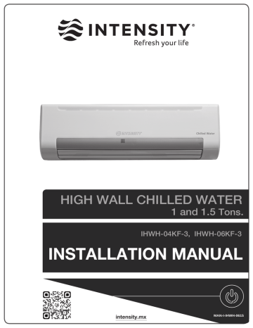 Intensity IHWH Chilled Water High Wall Installation Manual | Manualzz