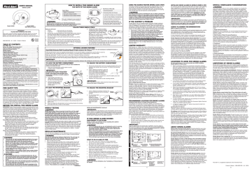 First Alert SA300 User manual | Manualzz