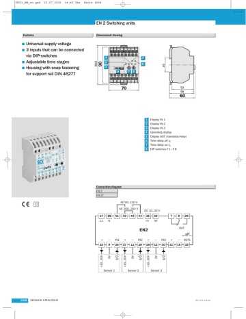 Sick EN2 Switching units Product information | Manualzz