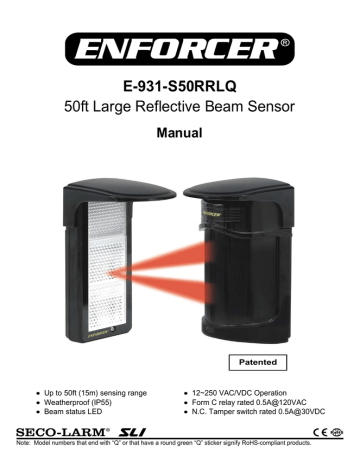 Seco Larm Enforcer Reflective Beam Sensor - The Best Picture Of Beam