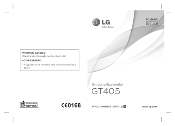LG GT405 Manual de utilizare | Manualzz