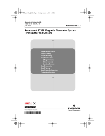 Rosemount 8732E Magnetic Flowmeter System (Transmitter and Sensor ...