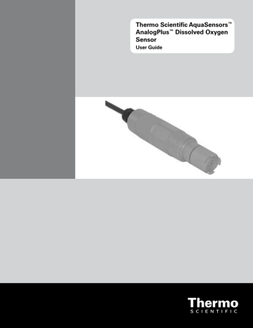 Dissolved Oxygen Sensor AnalogPlus SD User Guide | Manualzz
