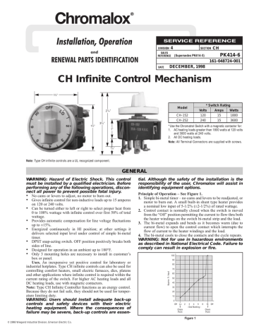 Chromalox CH Surface Mount and Unique Control Installation manual ...