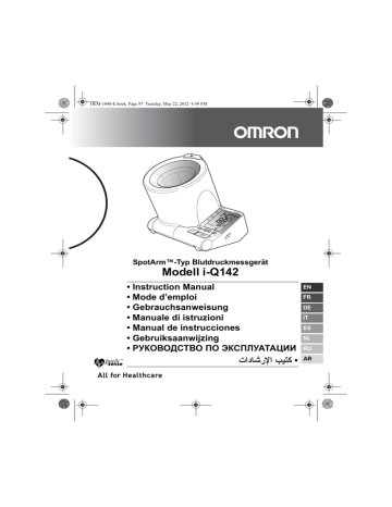 Blutdruckmessgerät SpotArm i-Q142 Gebrauchsanweisung | Manualzz