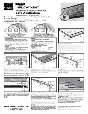 InFlow Vent Installation Instructions | Manualzz