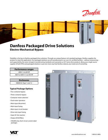 Danfoss Packaged Drive Solutions Specifications | Manualzz