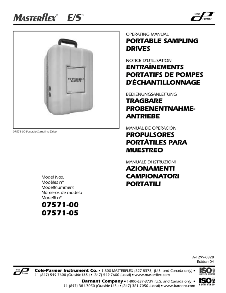 Masterflex 07571-05 Operation Manual | Manualzz
