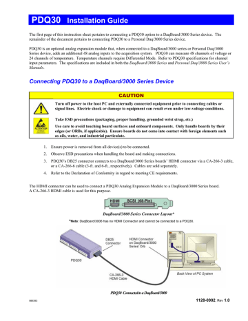 Measurement Computing PDQ30 User Manual | Manualzz