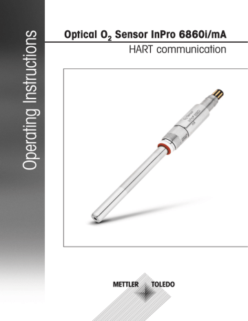 Mettler Toledo Optical O2 Sensor InPro 6860i/mA HART communication ...