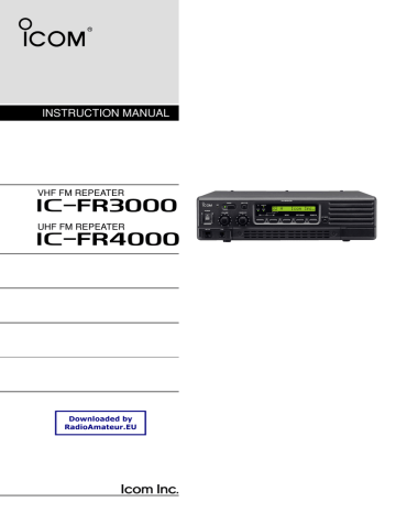 ICOM IC-FR3000 Series Instruction manual | Manualzz