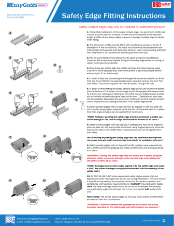 ASO Safety Solutions ASO Safety Edges Instructions | Manualzz