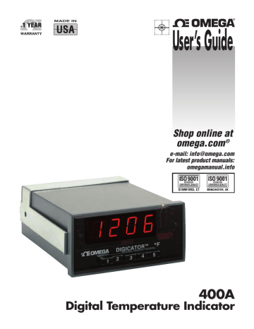 Omega 400A Owner Manual | Manualzz