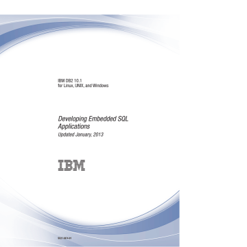 DB2 10 User Manual - Embedded SQL Applications | Manualzz