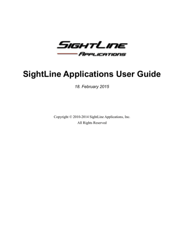 SightLine Applications Video Processing Units User Guide | Manualzz