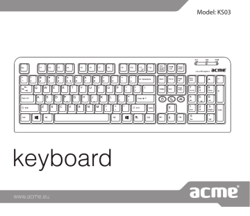 keyboard KS03 user manual | Manualzz