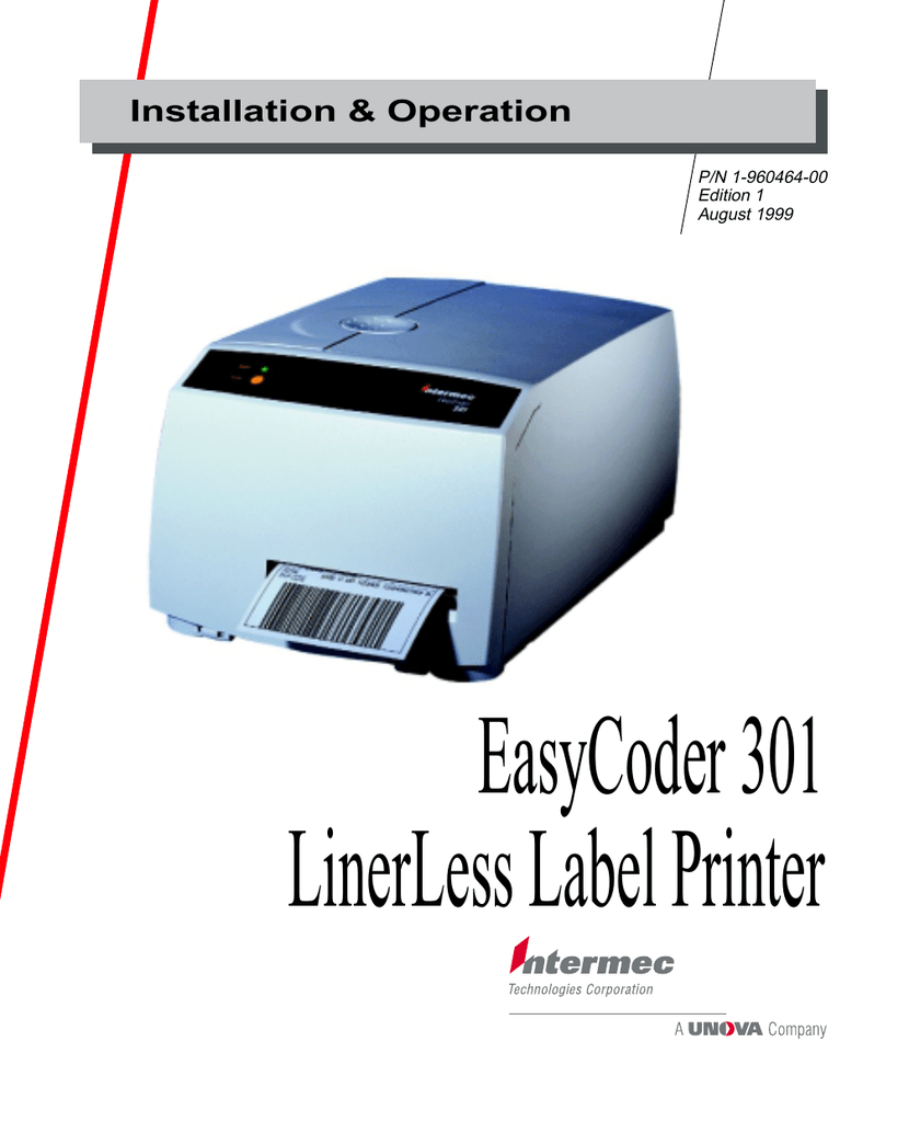 Intermec EasyCoder E4 Installation & Operation Manual | Manualzz