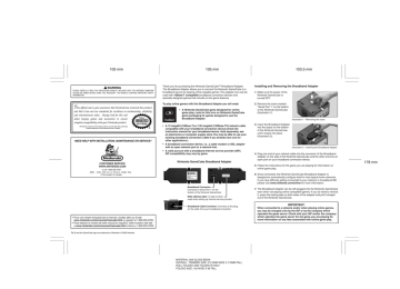 Nintendo Gamecube Broadband Adapter Instruction Booklet | Manualzz