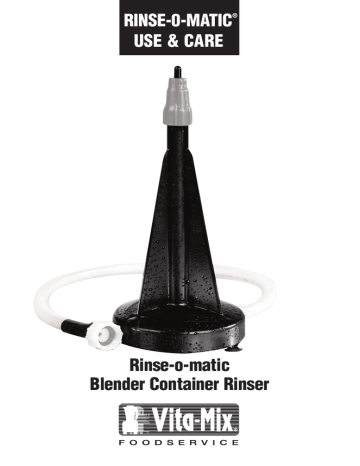 Blender Container Rinser Rinse-o-matic User Manual | Manualzz